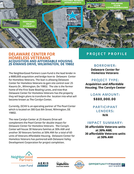 Delaware Center for Homeless Veterans – CDFI Coalition